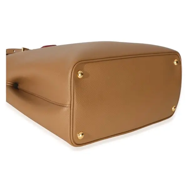 Prada Caramel Red Saffiano Cuir Tote