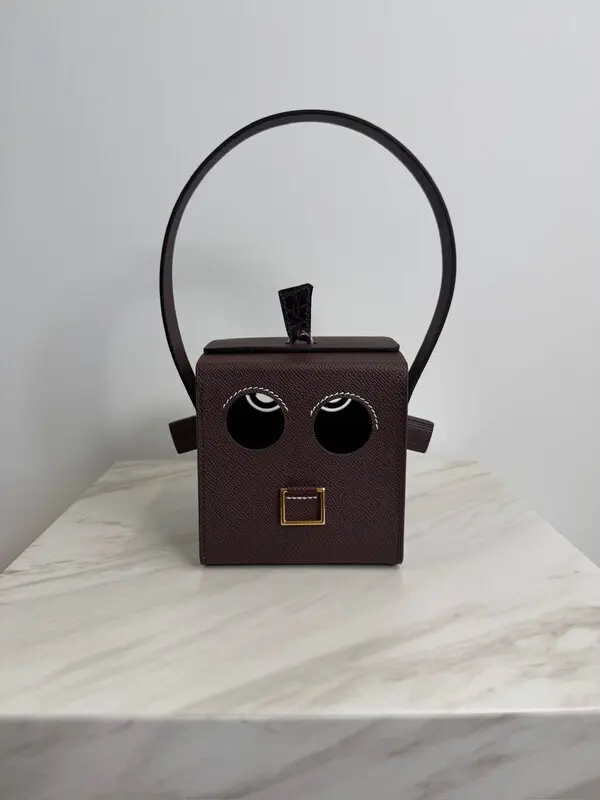 Hermès Petit H Robot Rouge Sellier Cassis