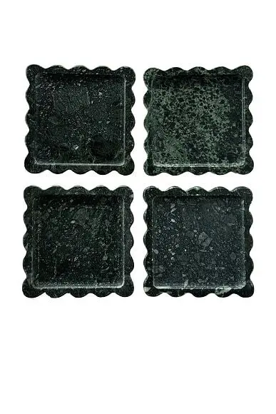 ANASTASIO HOME Box Set Of 4 Coasters - Emerald