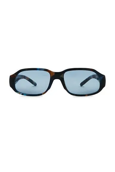 DIESEL® Acetate Rectangle Sunglasses - Blue