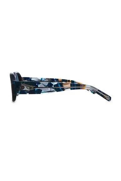 DIESEL® Acetate Rectangle Sunglasses - Blue