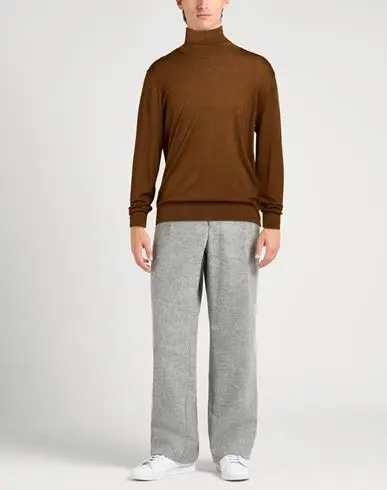Altea Virgin Wool Turtleneck Sweater - Brown