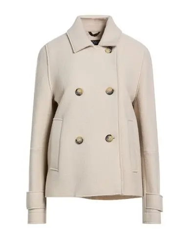 Cinzia Rocca Virgin Wool Pea Coat - Beige