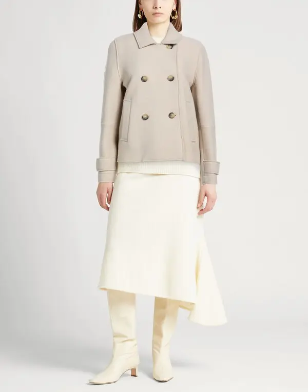 Cinzia Rocca Virgin Wool Pea Coat