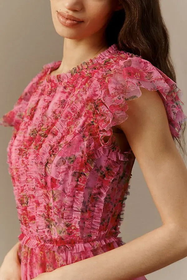 Mac Duggal High-neck Mi Dress