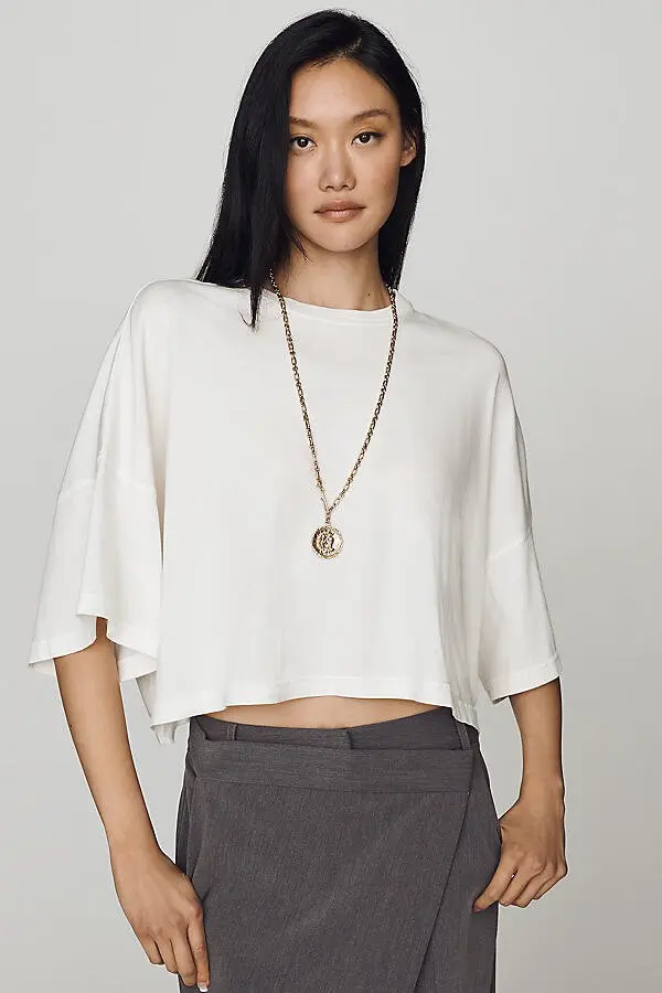 Citizens Of Humanity Crop Cape Tee - Pashmina