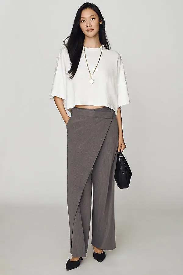 Citizens Of Humanity Crop Cape T-shirt In Organic Cotton