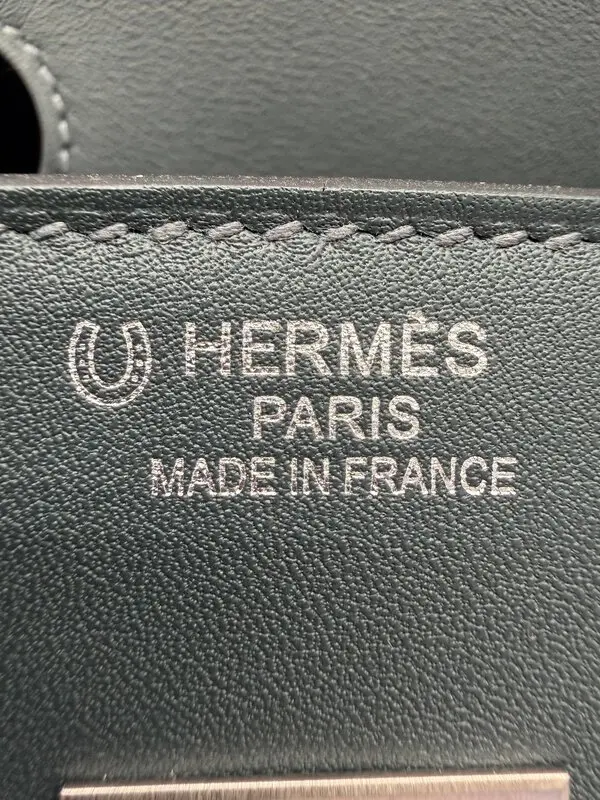 Hermès Birkin Hhs In Vert Foncé / Noir Swift Leather With Palladium Hardware - Multi