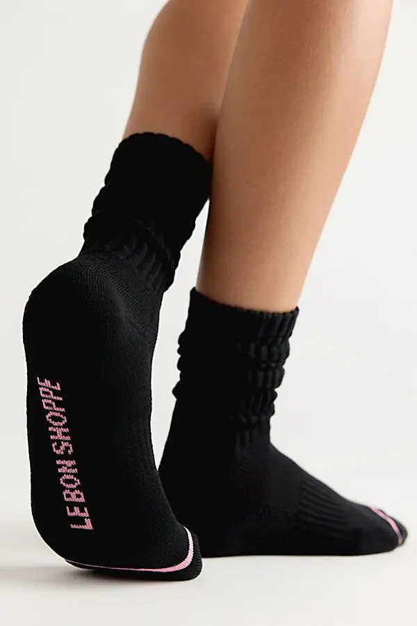 Free People Le Bon Shoppe Ballet Socks - Black