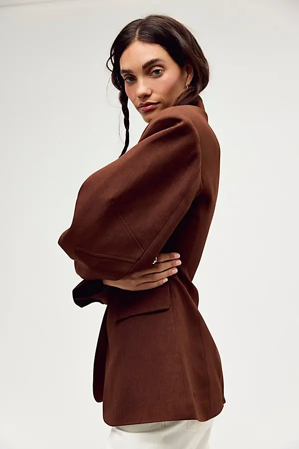 Ksubi Dare Cinched Blazer - Chocolate