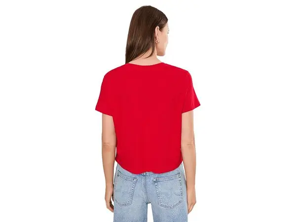 Madewell Bella Slub Tee - Red