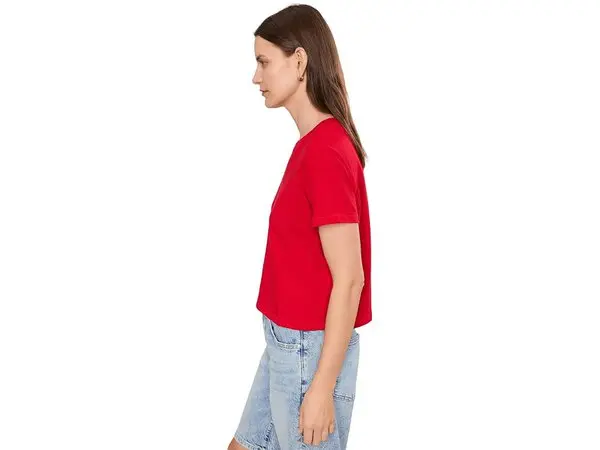 Madewell Bella Slub Tee - Red