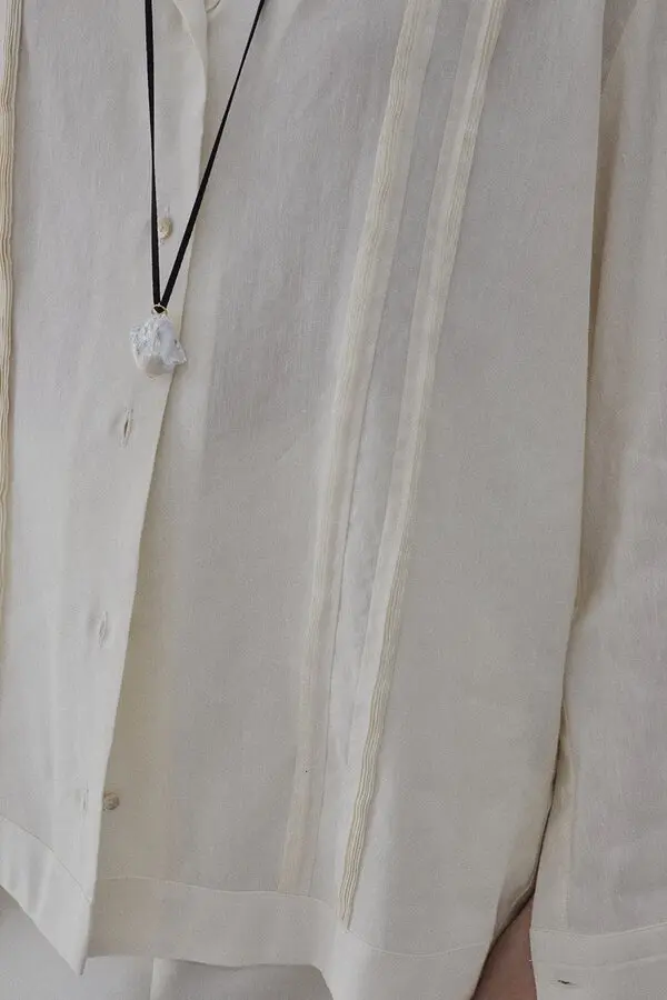 HEIRLOME Guayabera Silk And Linen Shirt