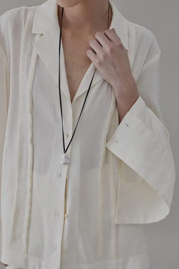 HEIRLOME Guayabera Silk And Linen Shirt