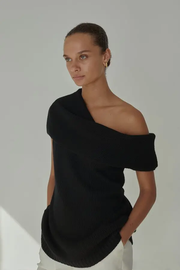 HEIRLOME Isabel Off-shoulder Cashmere Sweater