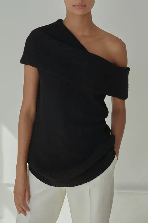 HEIRLOME Isabel Off-shoulder Cashmere Sweater