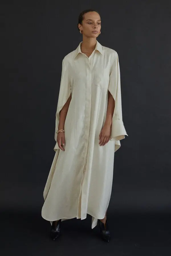 HEIRLOME Camille Silk Twill Dress