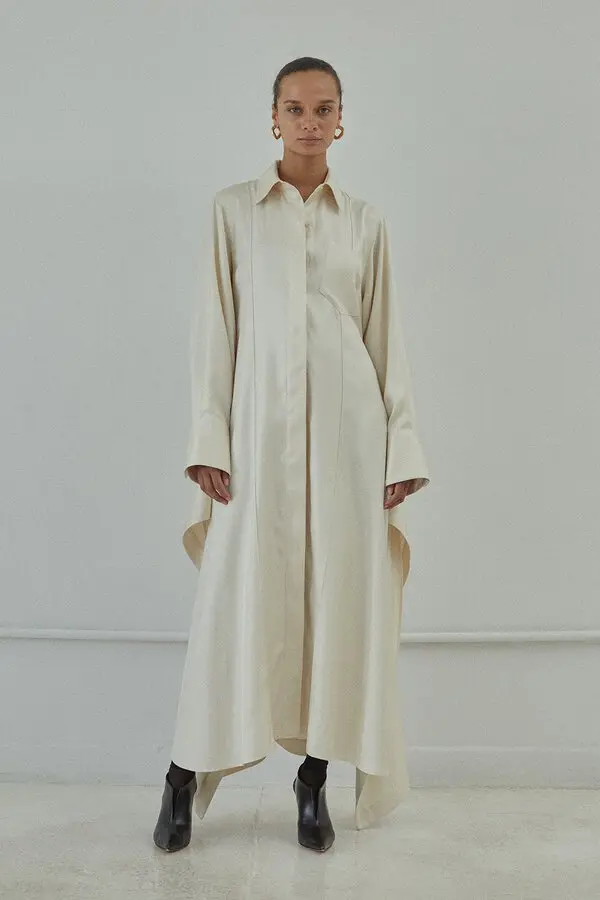 HEIRLOME Camille Silk Twill Dress