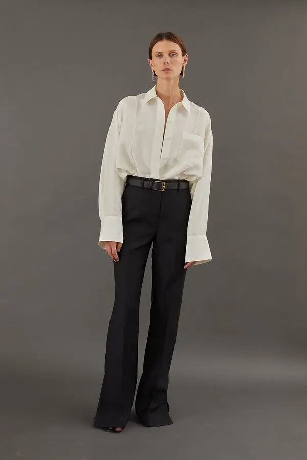 HEIRLOME Nova Tailored Trousers In Silk And Wool
