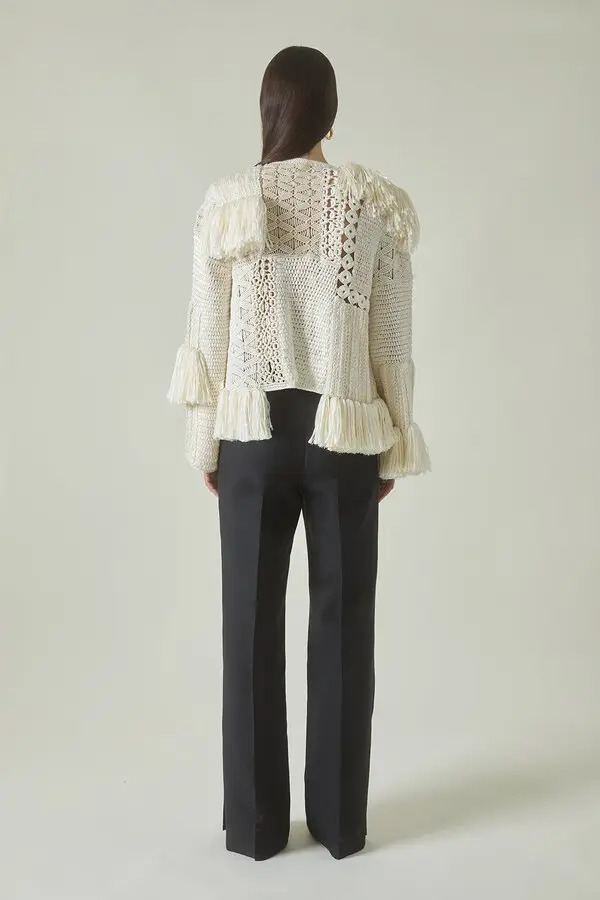 HEIRLOME Nova Tailored Trousers In Silk And Wool