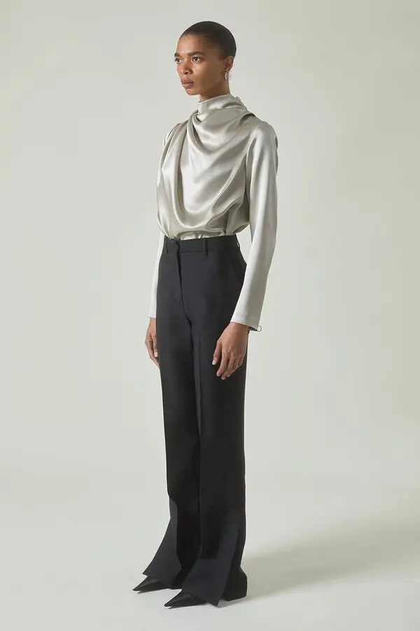 HEIRLOME Nova Tailored Trousers In Silk And Wool
