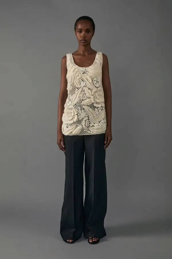 HEIRLOME Rivera Cashmere And Silk Crochet Top