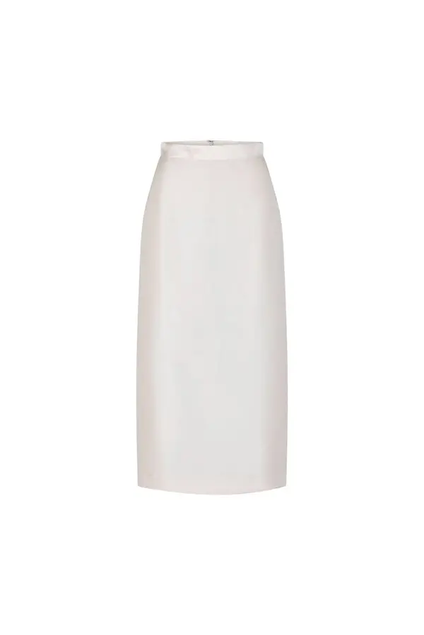 HEIRLOME Irene Skirt In Shantung - Ivory