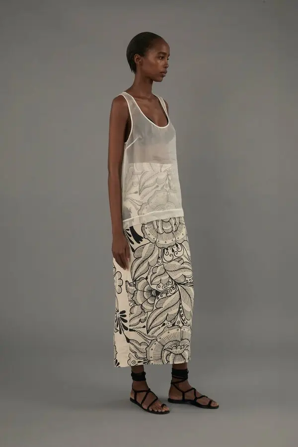 HEIRLOME Elaine Organza Tank Top