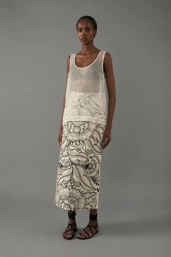 HEIRLOME Elaine Organza Tank Top