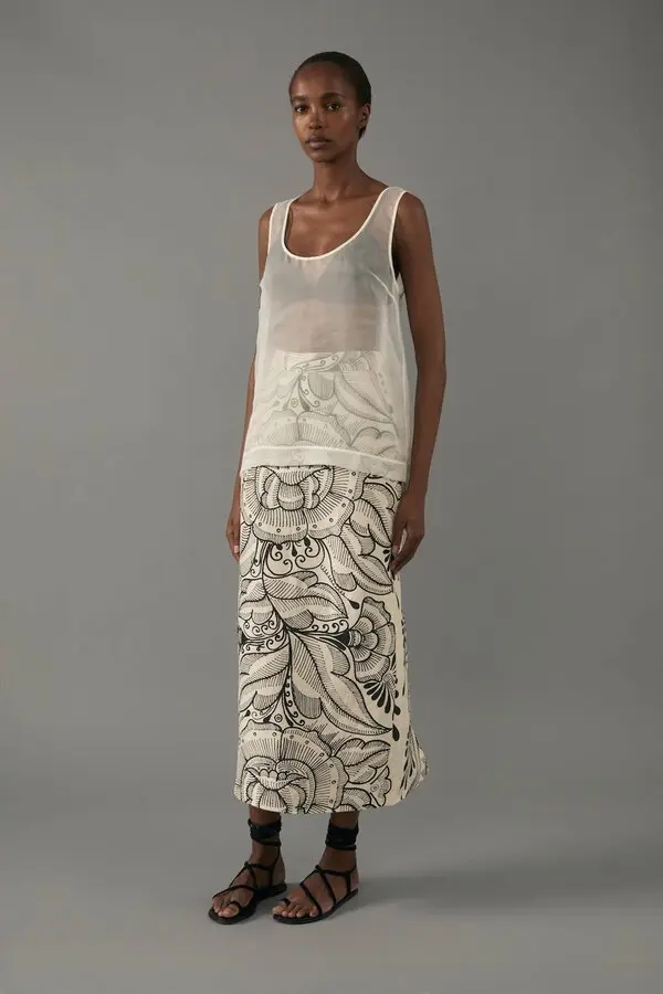 HEIRLOME Elaine Organza Tank Top