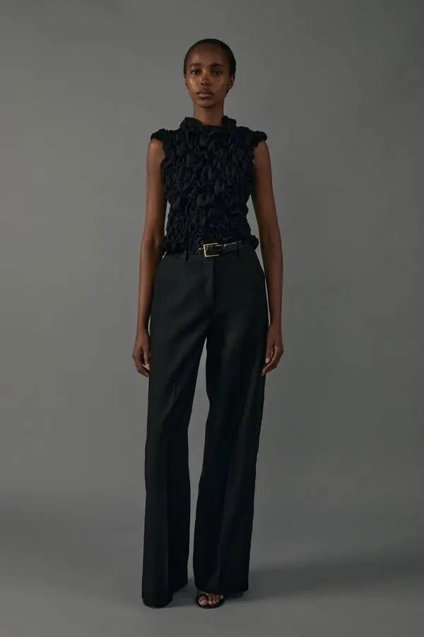 HEIRLOME Valentina Faille Trousers - Black
