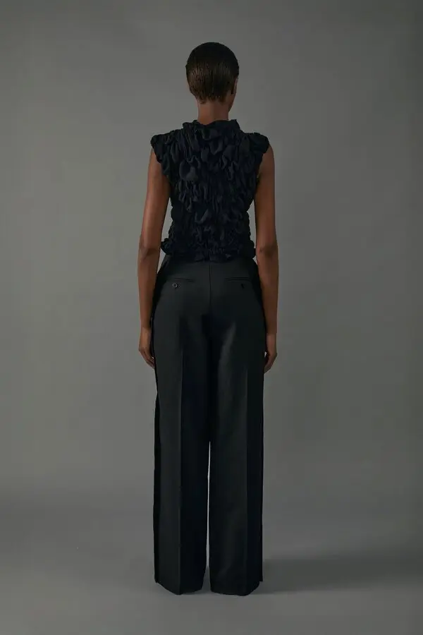 HEIRLOME Valentina Faille Trousers - Black