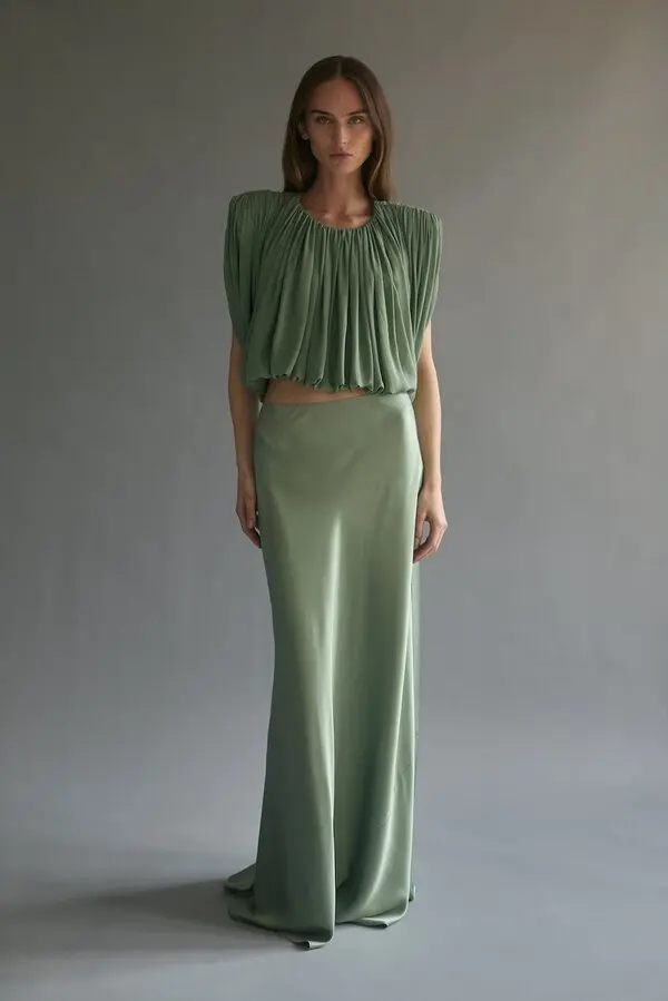 HEIRLOME Perla Skirt - Eucalyptus