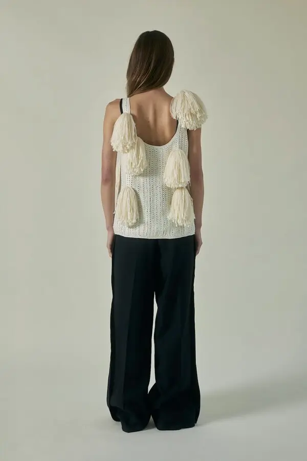 HEIRLOME Pom Pom Knit Top