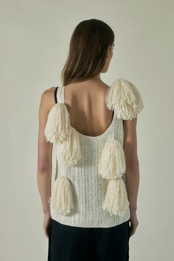 HEIRLOME Pom Pom Knit Top