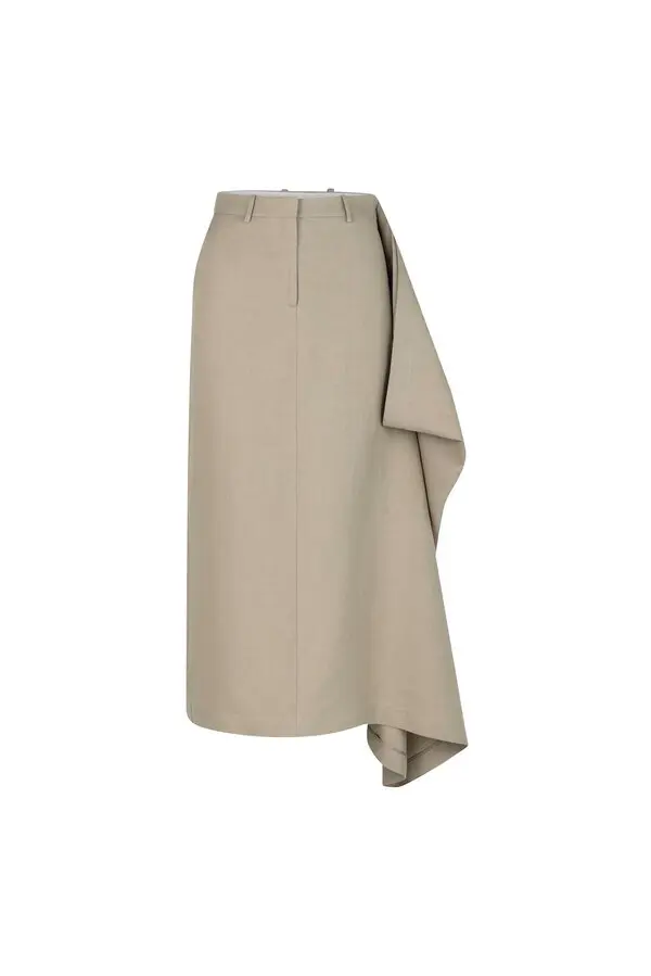 HEIRLOME Augusta Skirt In Linen - Sage