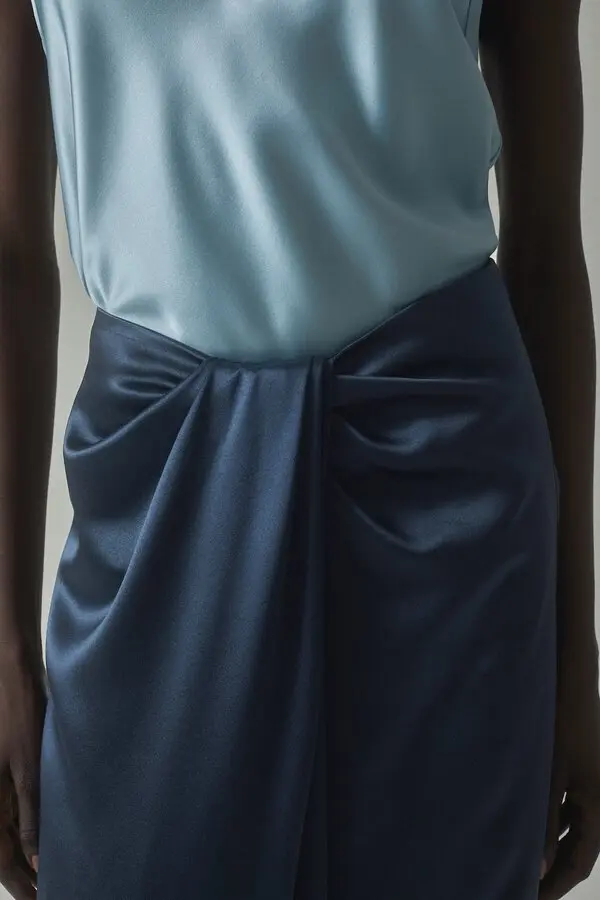 HEIRLOME Leticia Maxi Skirt In Silk Crepe-back Satin
