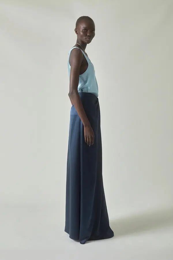 HEIRLOME Leticia Maxi Skirt In Silk Crepe-back Satin