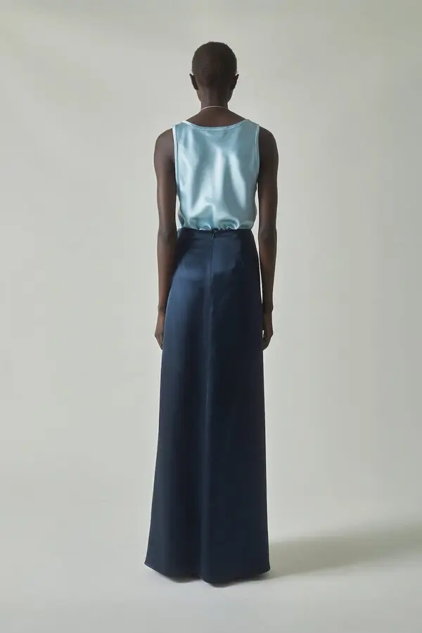 HEIRLOME Leticia Maxi Skirt In Silk Crepe-back Satin
