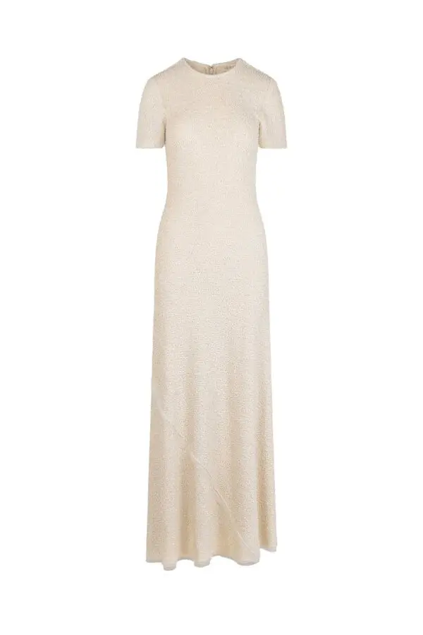 HEIRLOME Julia Dress: Short Sleeve Midi Dress In Fsc Certified Viscose Boucle