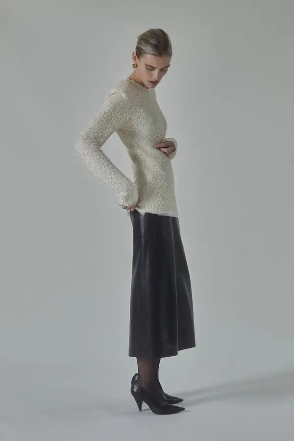 HEIRLOME Lexi Leather Midi Skirt
