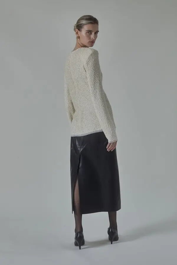 HEIRLOME Lexi Leather Midi Skirt