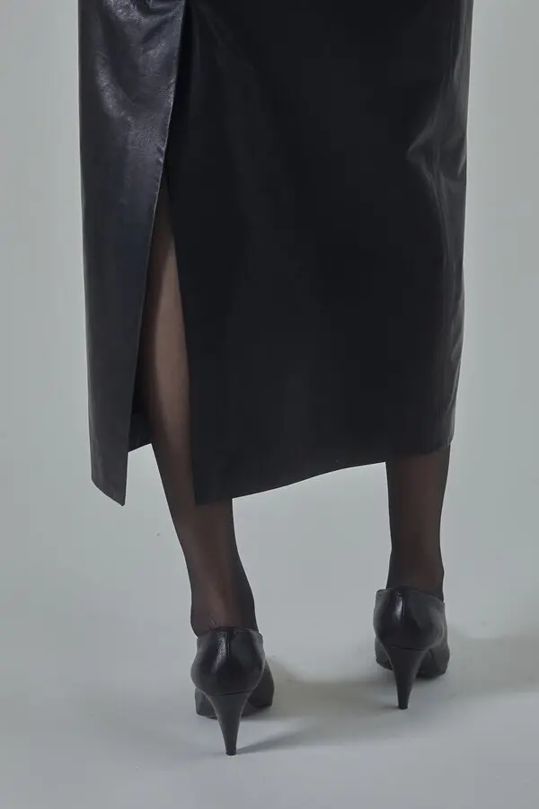 HEIRLOME Lexi Leather Midi Skirt