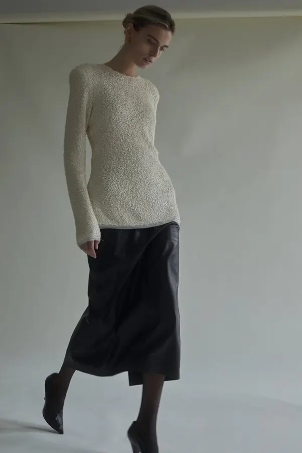 HEIRLOME Lexi Leather Midi Skirt