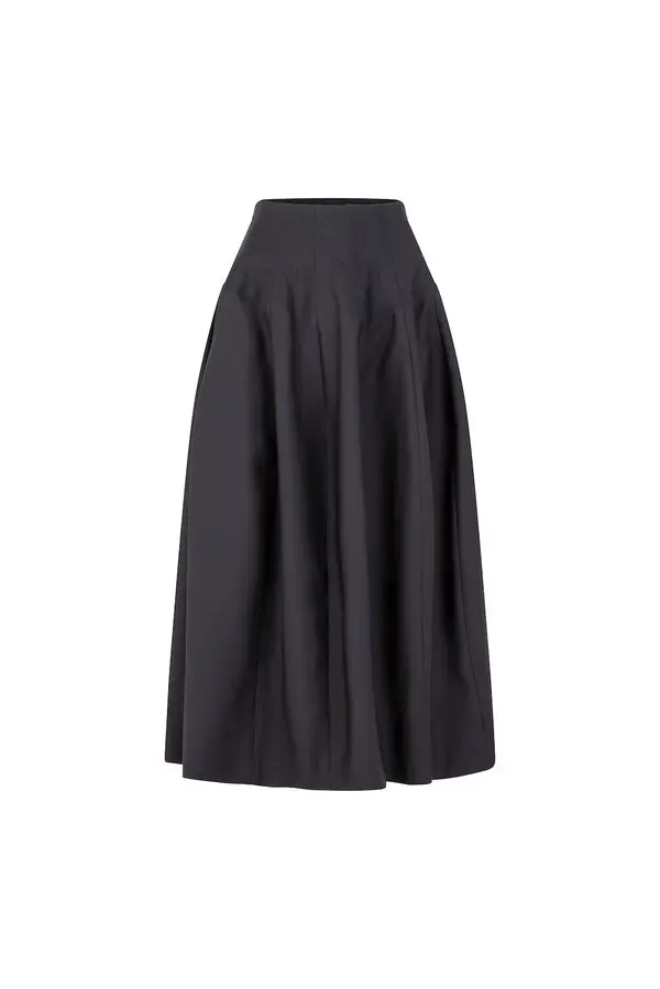 HEIRLOME Estefania Skirt In Italian Silk-wool Faille