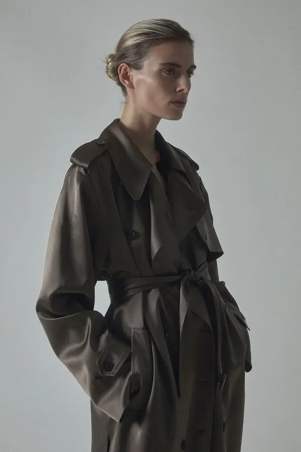 HEIRLOME Maggie Silk Trench Coat