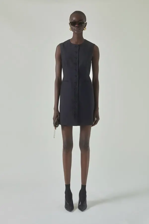 HEIRLOME Danielle Mini Dress In Silk And Wool