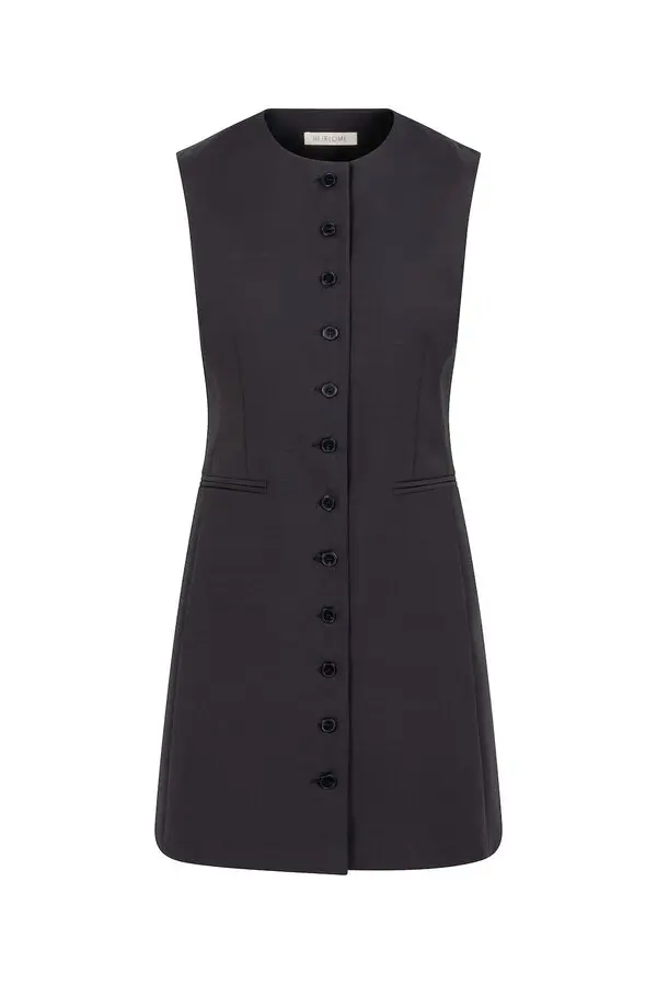 HEIRLOME Danielle Mini Dress In Silk And Wool