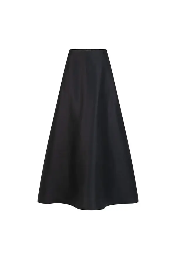 HEIRLOME Rosalie A-line Silk Shantung Skirt