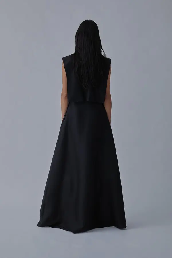 HEIRLOME Rosalie A-line Silk Shantung Skirt